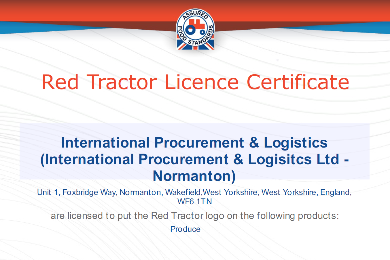 Outstanding Traceability : International Procurement & Logistics